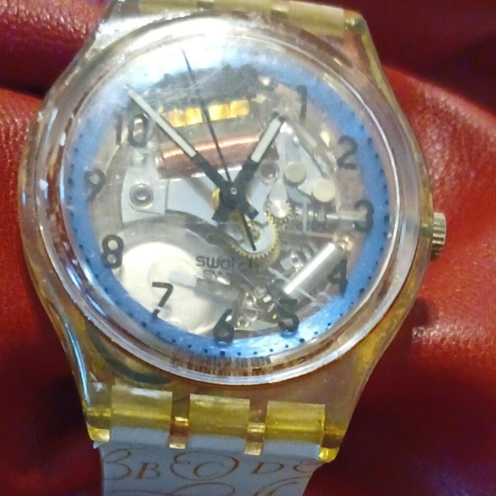 Vintage Swatch Skeletor Jellyfish Watch - Needs Batte… - Gem